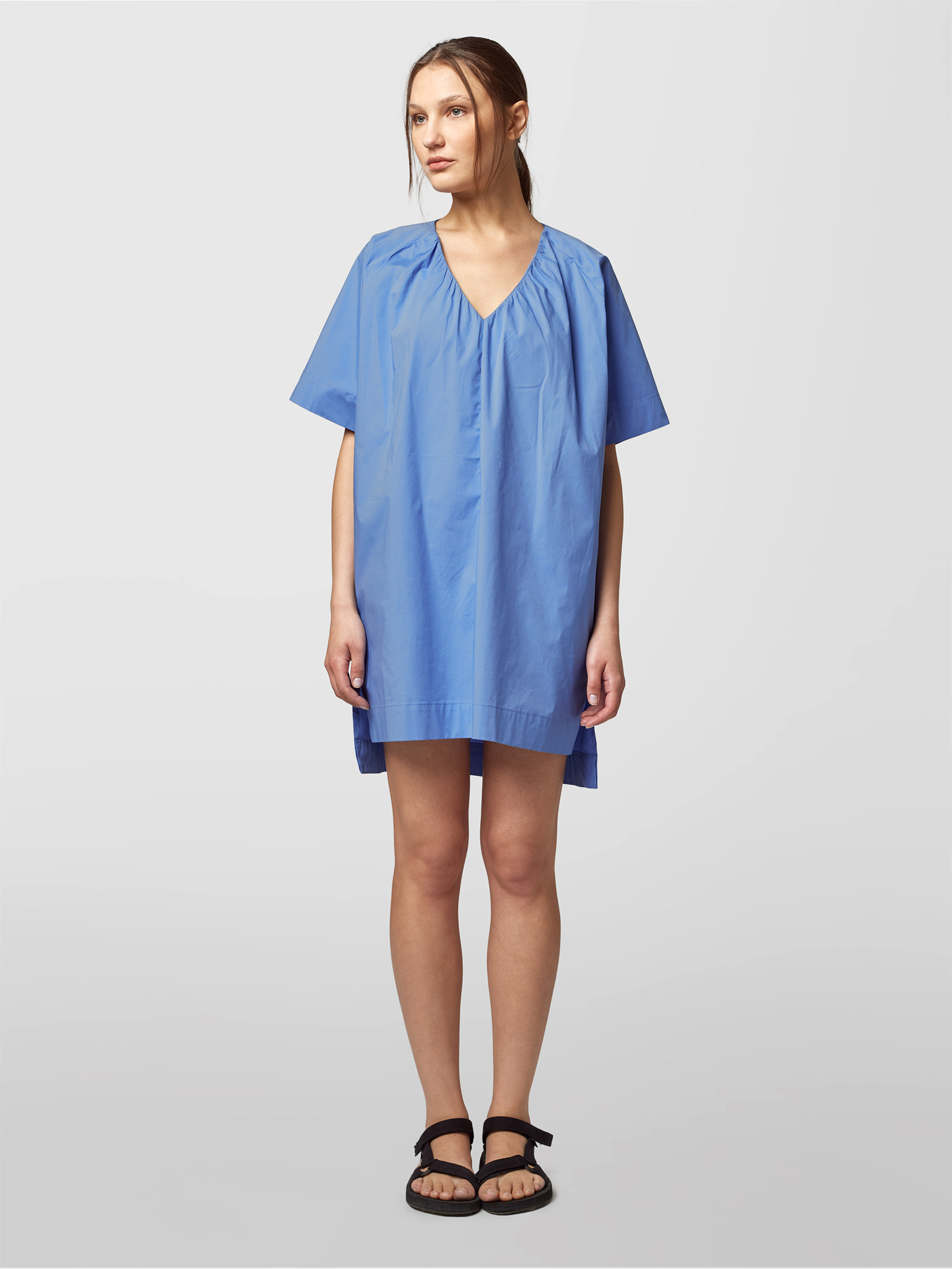 Alpha Studio Abito Corto In Popeline