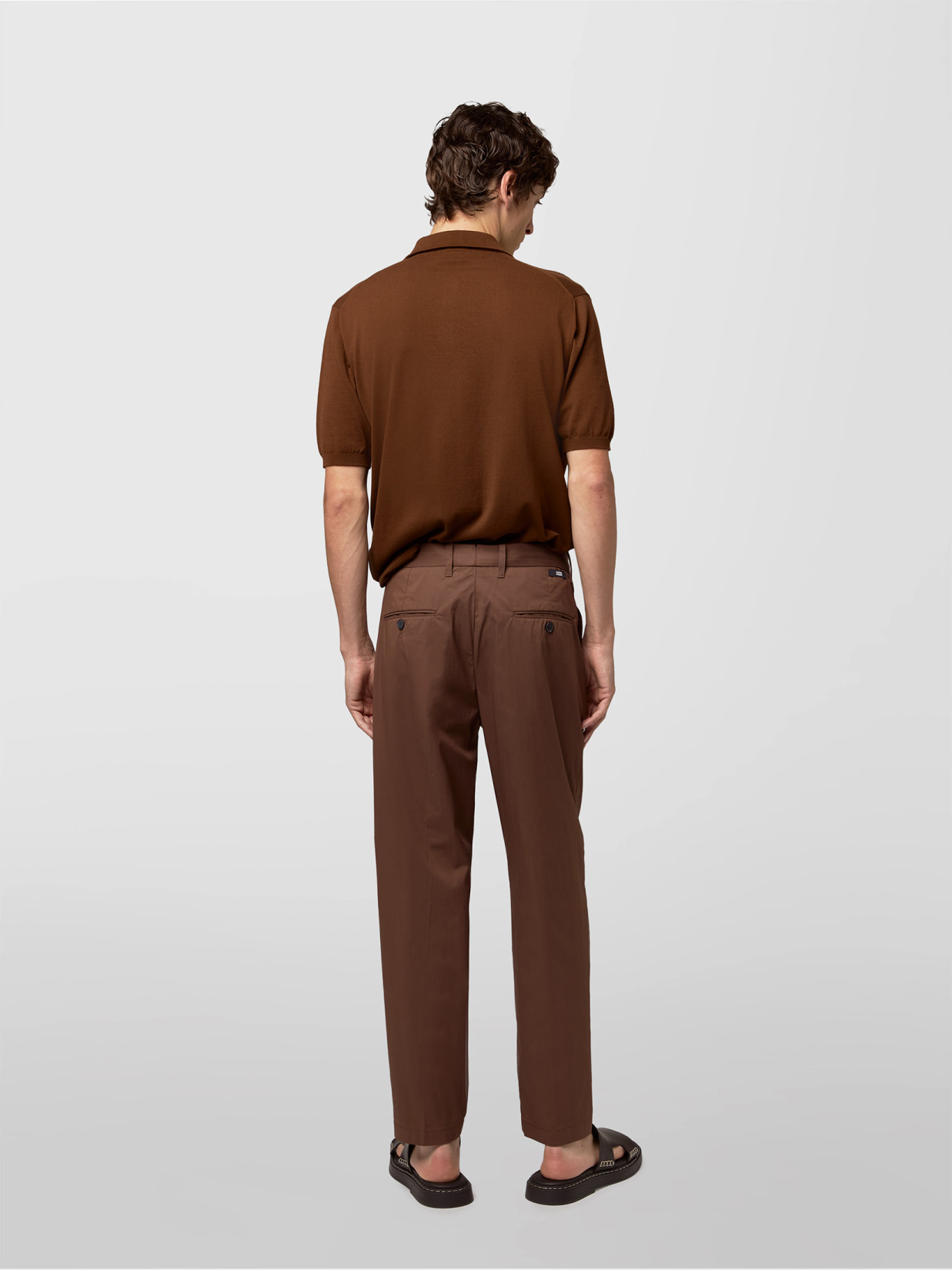 Alpha Studio Pantalone New Chino In Tela Tecnica